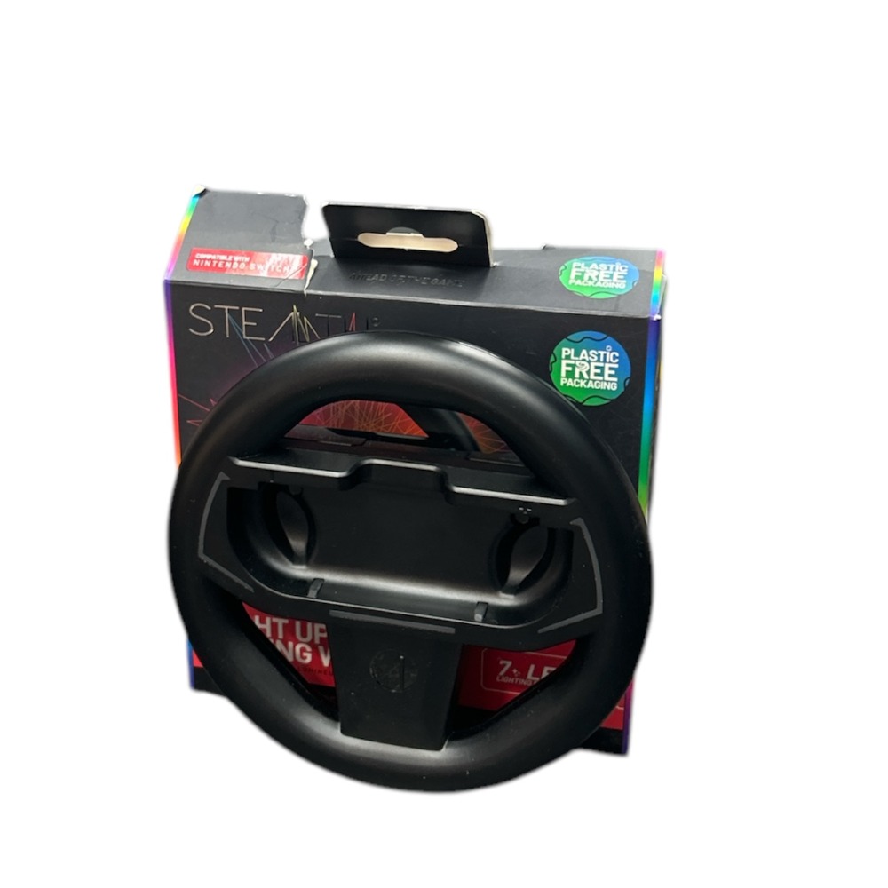 Pre-owned Stealth Light Up Switch Racing Wheel - Own4Less